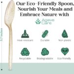 Agave Care Sustainable Agave Spoons – Medium – Natural – 50 Count – 4 ...